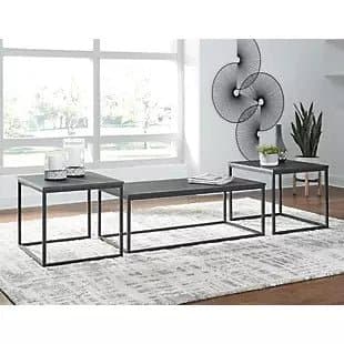 Modern Rectangle Nesting Tables in Grey - HER Home Design Boutique
